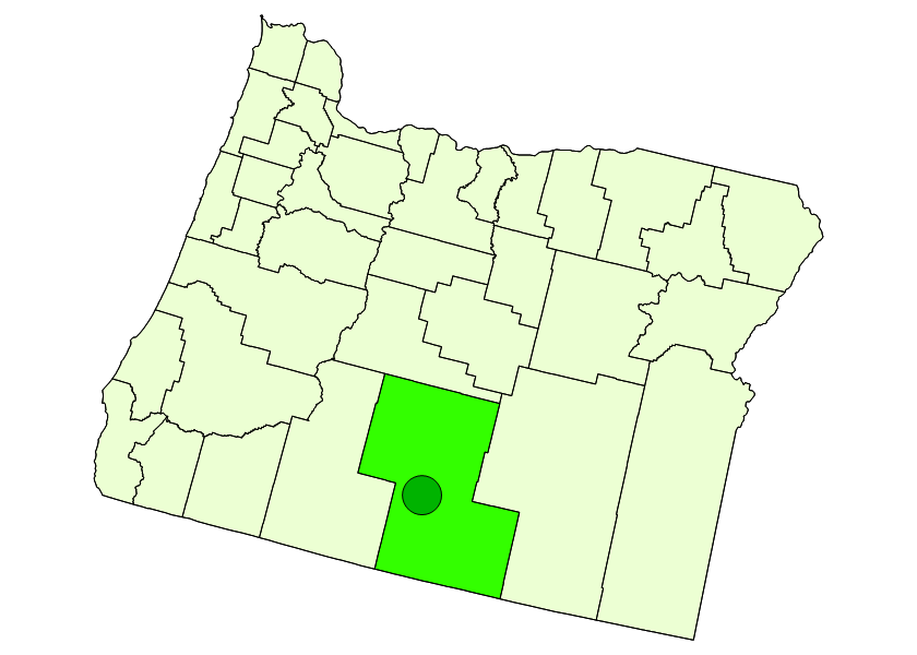 Hesperopsis libya great basin seg, USA Oregon map